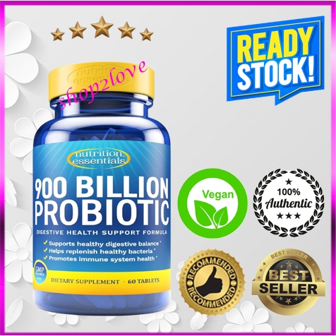 Nutrition Essential 900 BillionCFU Probiotic for Women & Men 60 Vegan ...
