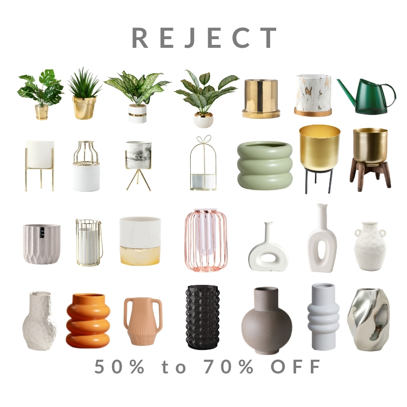 REJECT Vase Pot & Plant A | Shopee Malaysia