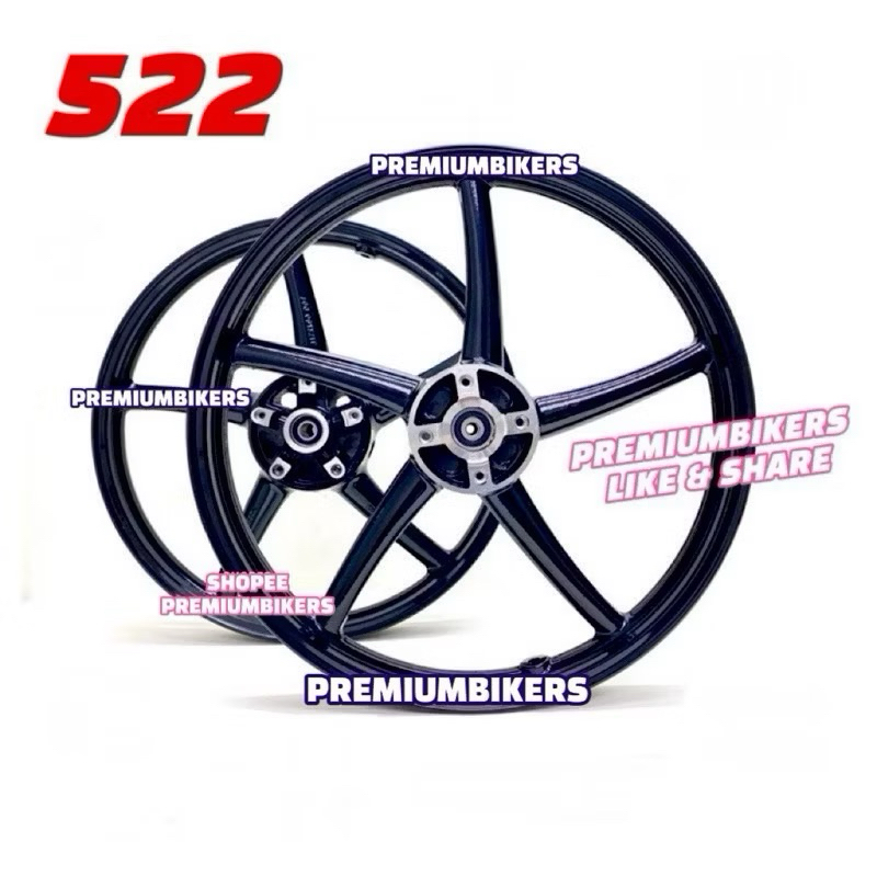 SP522 SPORT RIM LC135 V8 FI 125ZR Y15 Y16 LAGENDA EGO NOUVO RS150 RSX ...