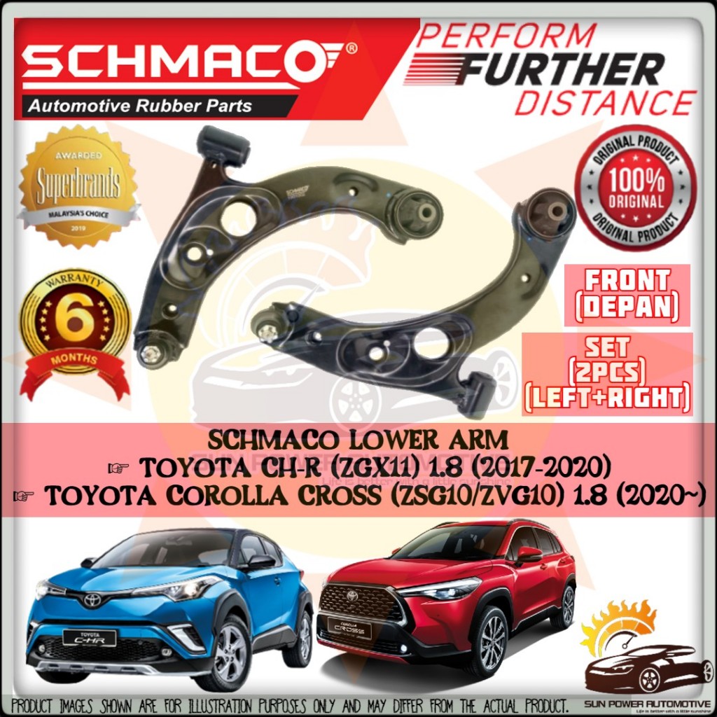 Toyota CH-R CHR ZGX11 / Corolla Cross ZSG10 ZVG10 1.8 SCHMACO LOWER ARM ...