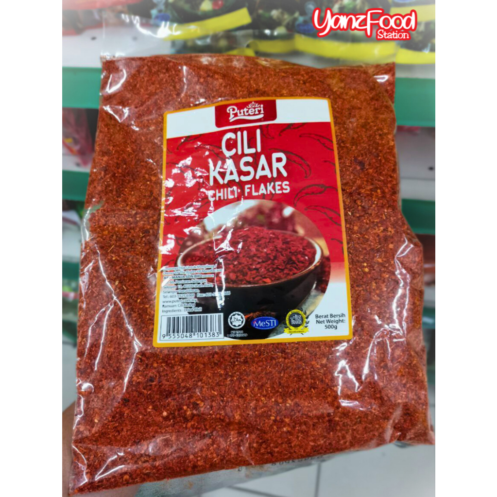 PUTERI Chili Flakes Cili Kasar 500g | Shopee Malaysia