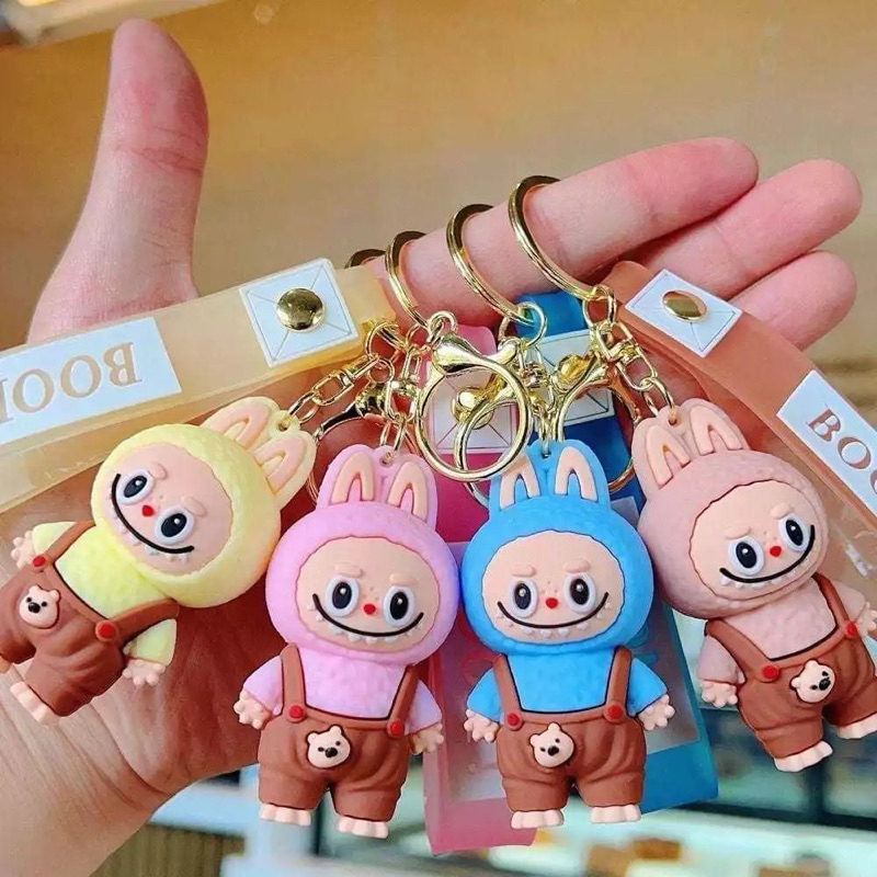 Keychain CAPYbara And LABUbu 3D Silicone Rubber Ring Gold | Shopee Malaysia