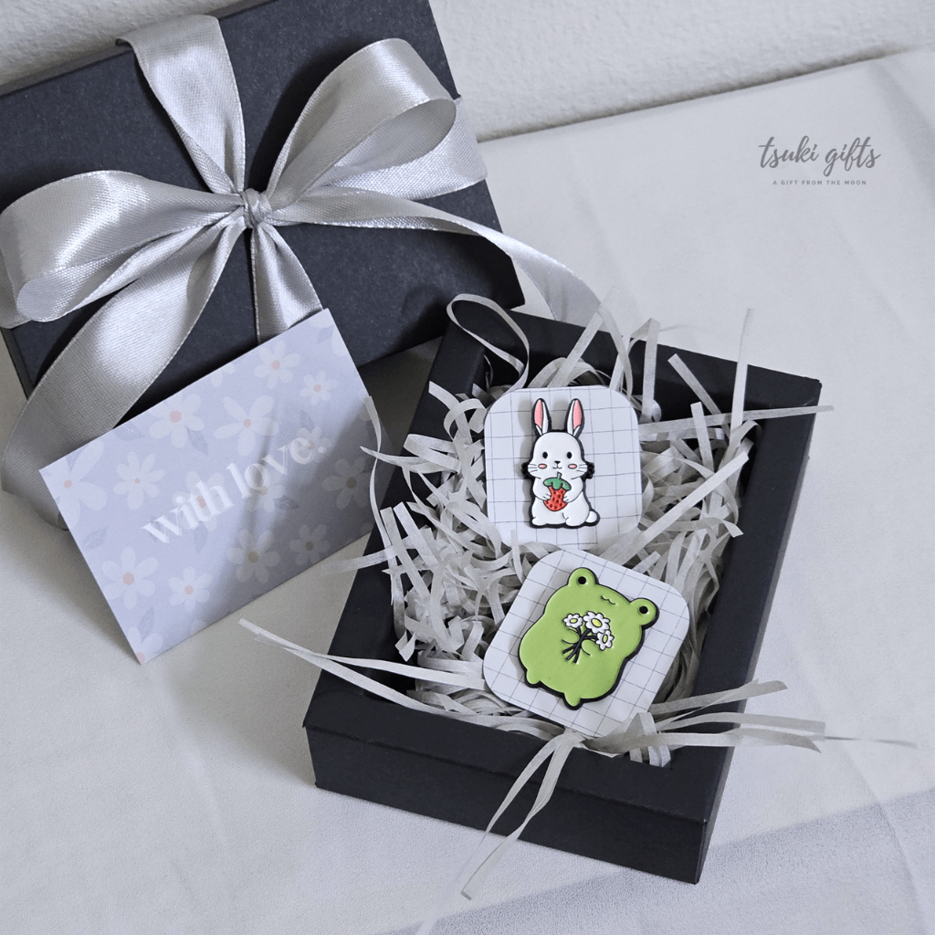 Tsuki’s Cute Funny Bunny Rabbit with Strawberry and Frog with Flowers ...