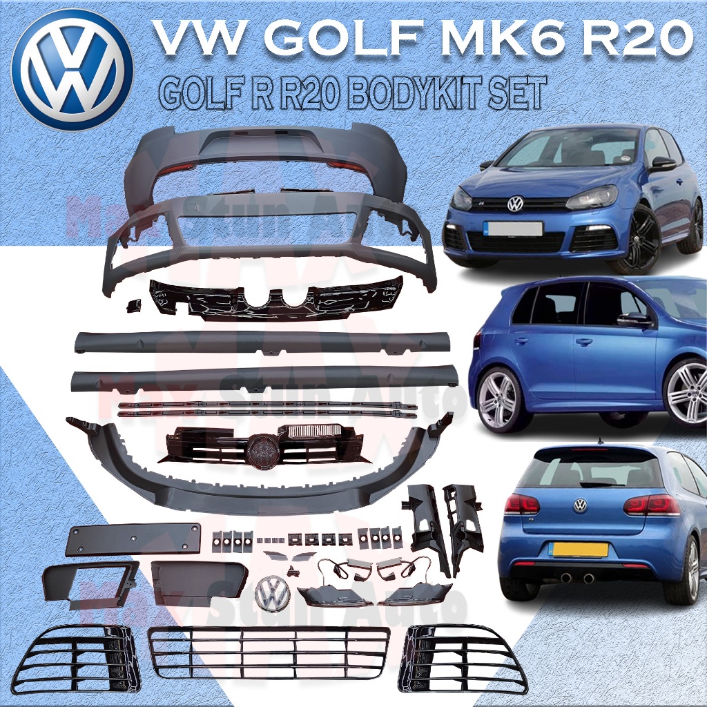 VOLKSWAGEN GOLF MK6 GOLF R R20 FRONT BUMPER SIDE SKIRT REAR BUMPER ...
