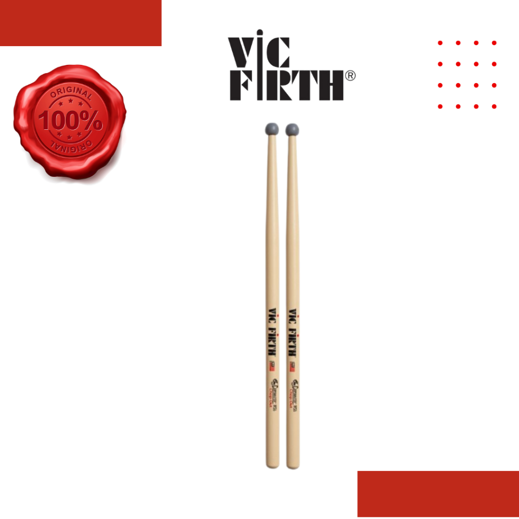Vic Firth MS6CO Corpsmaster Signature “Chop-Out” Snare Drumsticks ...