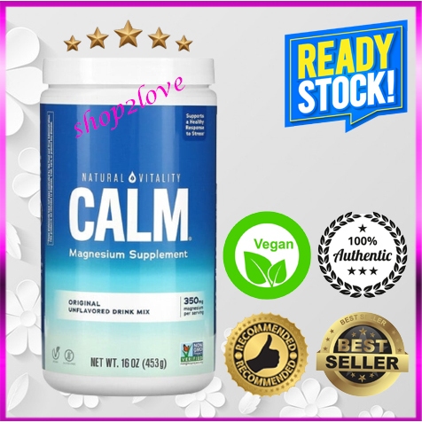 Natural Vitality Calm Magnesium Citrate Supplement Anti Stress Drink ...
