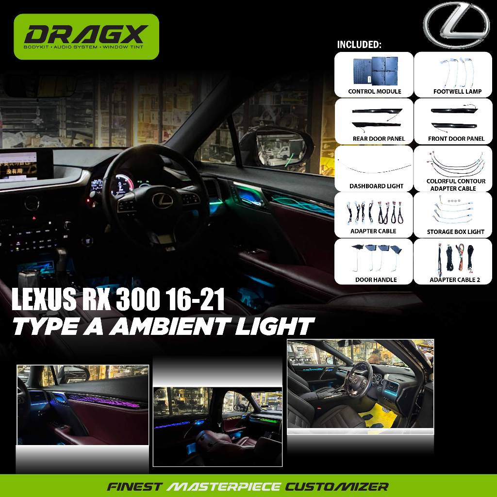 🔥READY STOCK 🔥LEXUS RX 300 16-21 AMBIENT LIGHT FULL SET | Shopee Malaysia