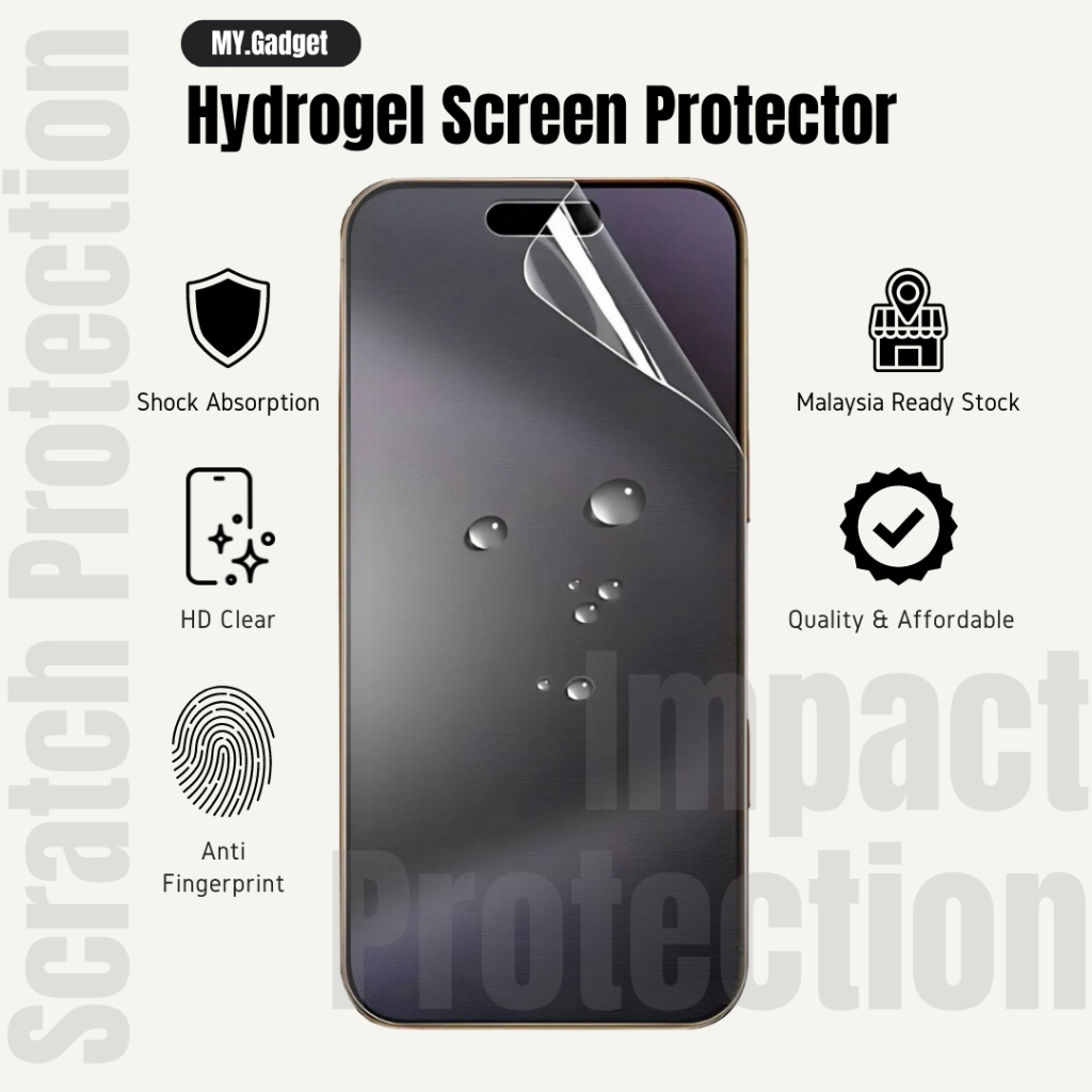 Poco F1 F2 Pro F3 F4 F5 F6 GT Pro Front Back Hydrogel Screen Protector ...