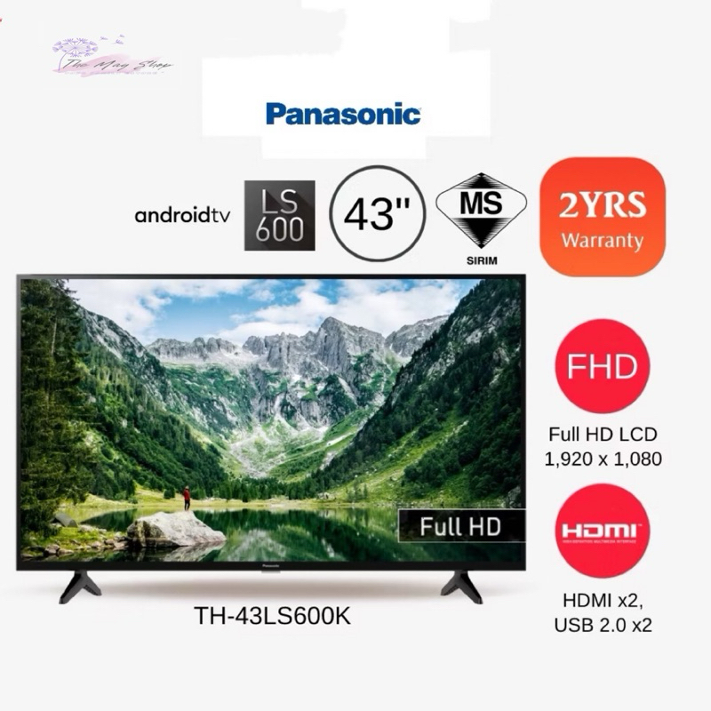 (Free Bubble Wrap)Panasonic LED Full HD Smart TV (43") TH-43LS600K | Shopee Malaysia