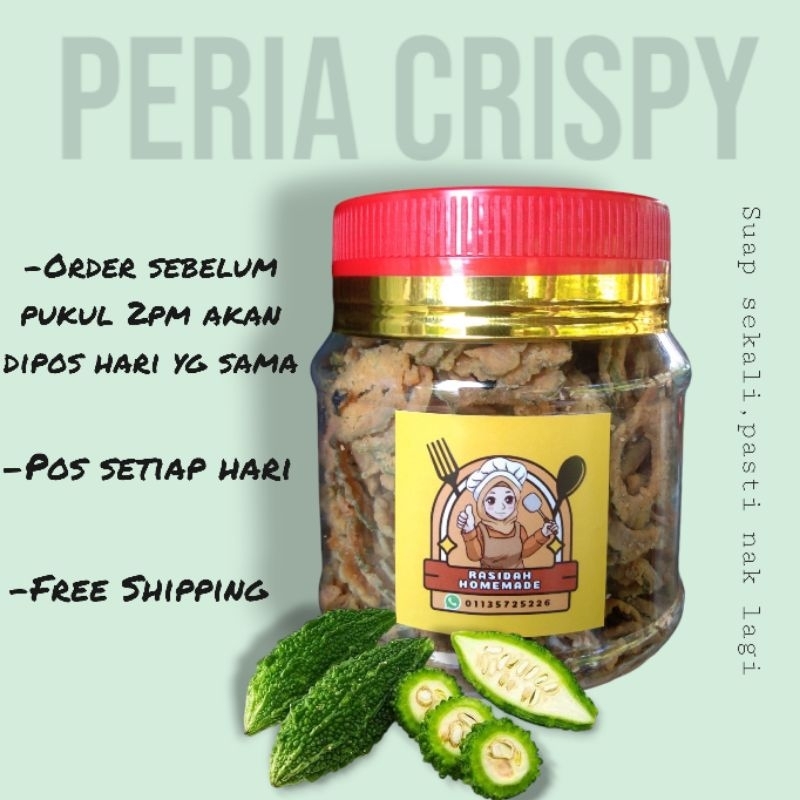 Peria Crispy by Rasidah Homemade/ 200gram/ 330gram/ Bitter Gourd ...