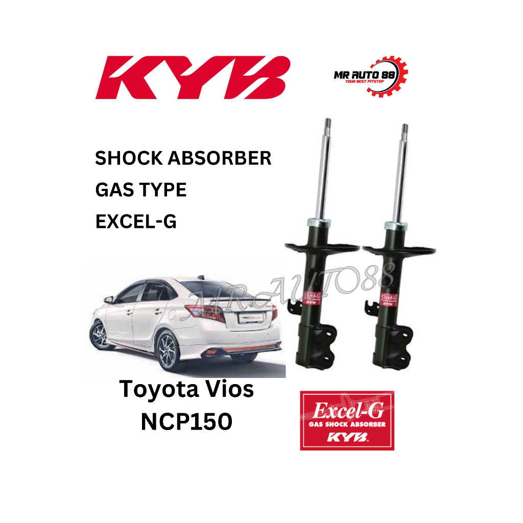 TOYOTA VIOS NCP150 FRONT or REAR or SET SHOCK ABSORBER GAS KAYABA KYB EXCEL | Shopee Malaysia