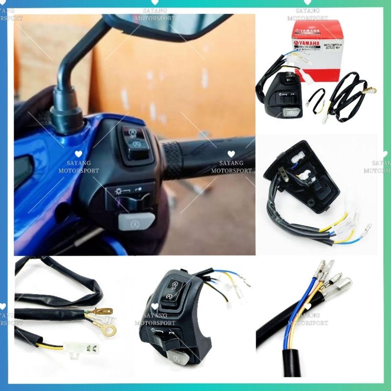 YMH HANDLE SWITCH LC135 LC V1-V7 WITH ON OFF LAMPU SUIS BUTTON V2 V3 V4 ...