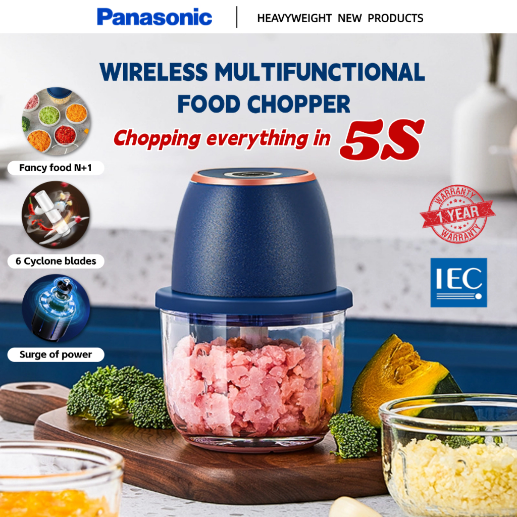 Panasonic Mini Blender Pengisar Bawang Putih Garlic Chopper Electric ...
