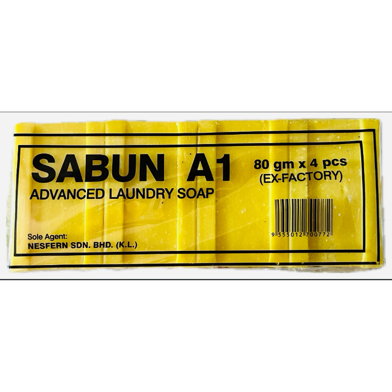 🔥4 x 80g🔥 A1 SABUN GANSO SABUN SABUN ECO LAUNDRY SOAP SABUN CHEAP SABUN ...