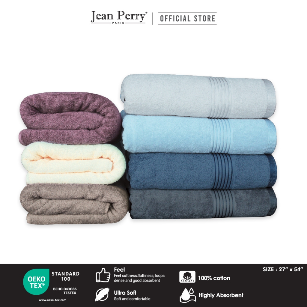 Jean Perry Manhattan Bath Towel [B7] 27 inches x 54 inches | Shopee ...