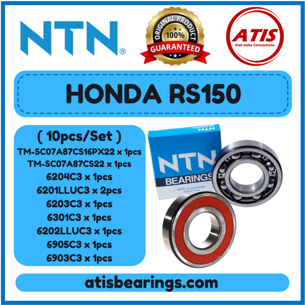 NTN HONDA RS150 R ( 10pcs/Set ) Motorcycle Engine Crankshaft ...