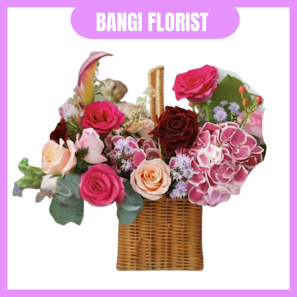 CLASSIC BASKET Flower Box Surprise Delivery Box Gift Box Love Shape Box ...