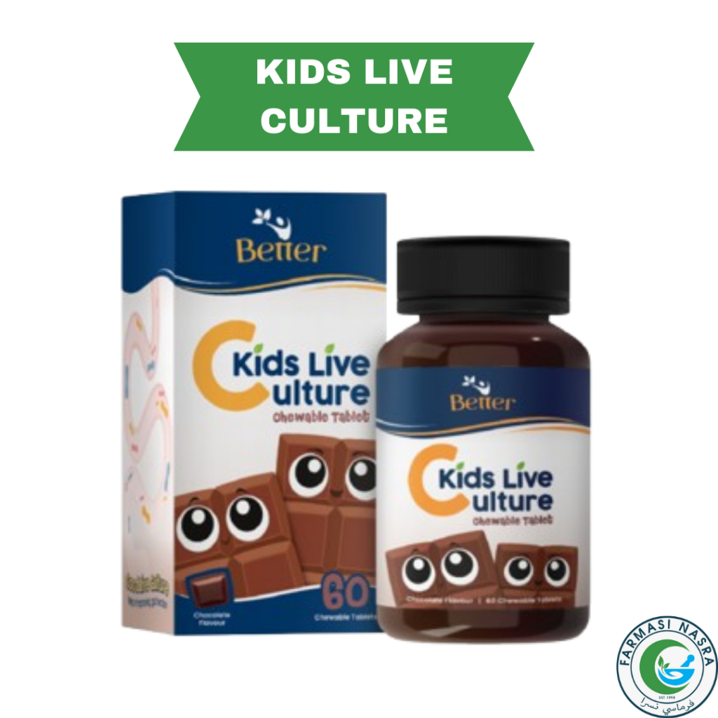 Better Kids Live Culture Chewable Tablet 60s {CHOCOLATE} 7/2026 ...
