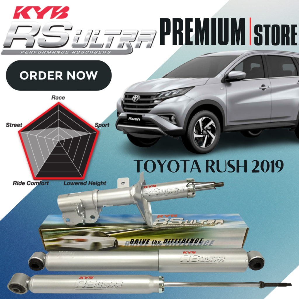 TOYOTA RUSH 2019 - KYB RS ULTRA HEAVY DUTY SHOCK ABSORBER 100% ORIGINAL ...