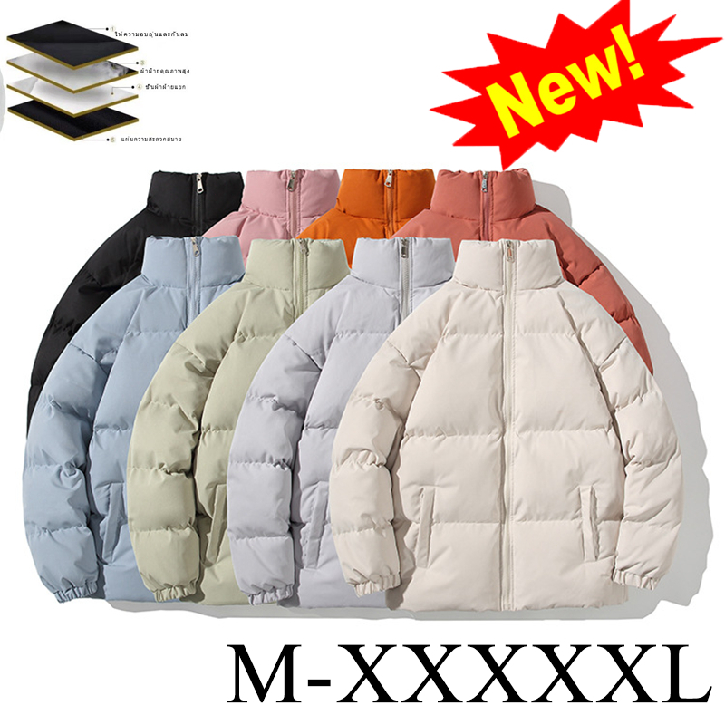 M-5XL Jaket Lelaki Winter Down Jacket Plus Size Warm and Windproof Coat ...