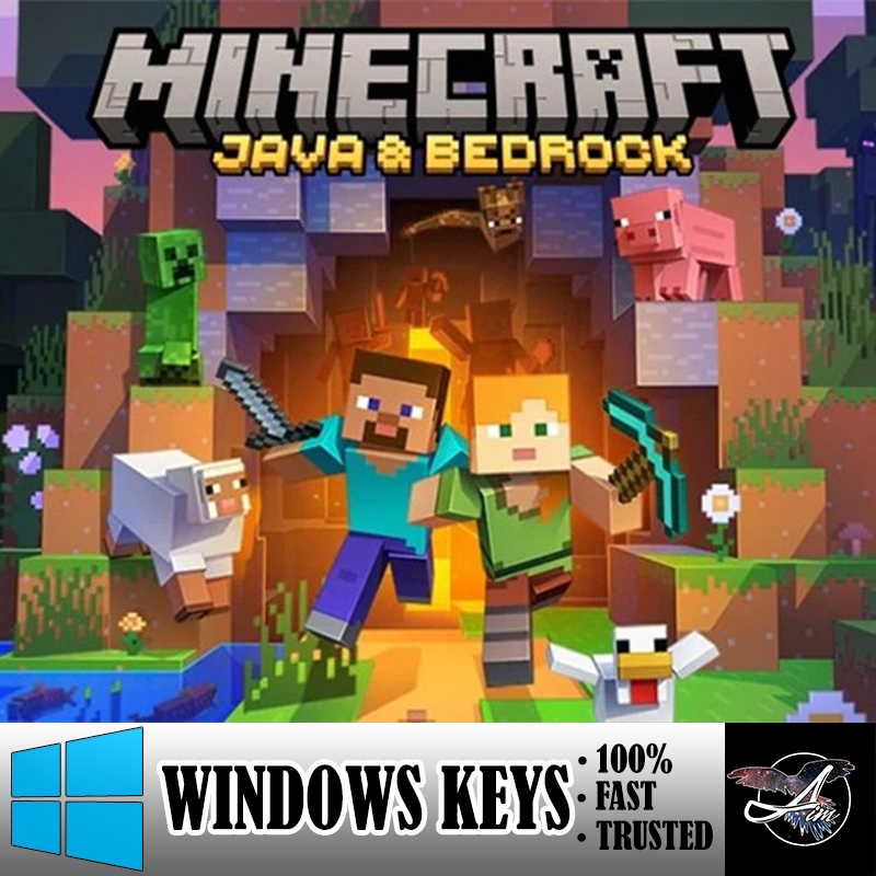 [windows Keys] Minecraft Java And Bedrock Standard Deluxe Collection Edition Pc Digital