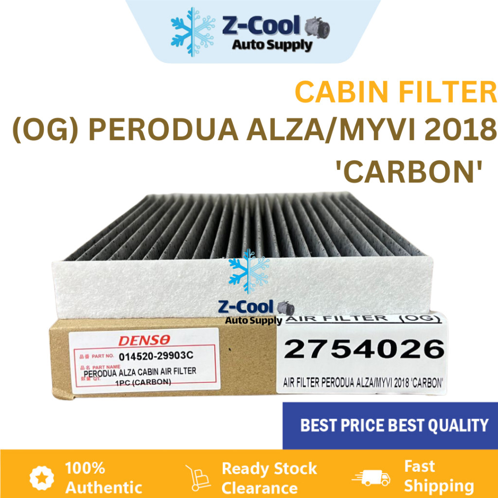 Cabin Filter Aircond Filter ORIGINAL DENSO CARBON Perodua Myvi 2018 ...