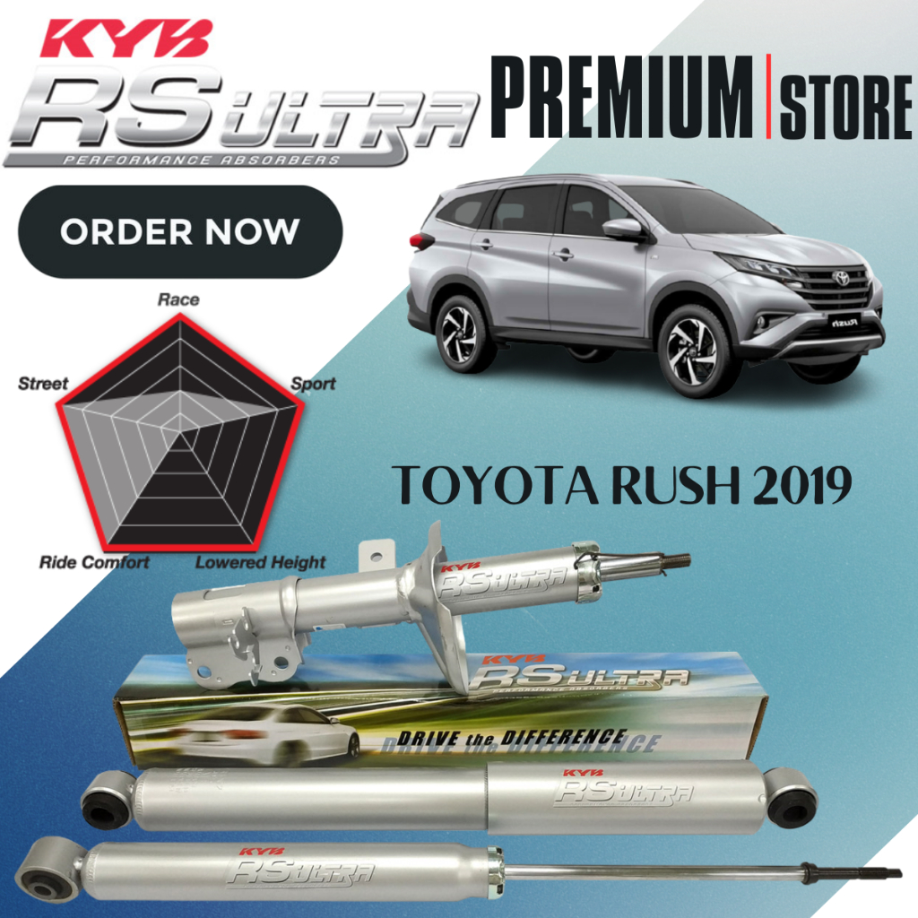 TOYOTA RUSH 2019 - KYB RS ULTRA HEAVY DUTY SHOCK ABSORBER 100% ORIGINAL ...