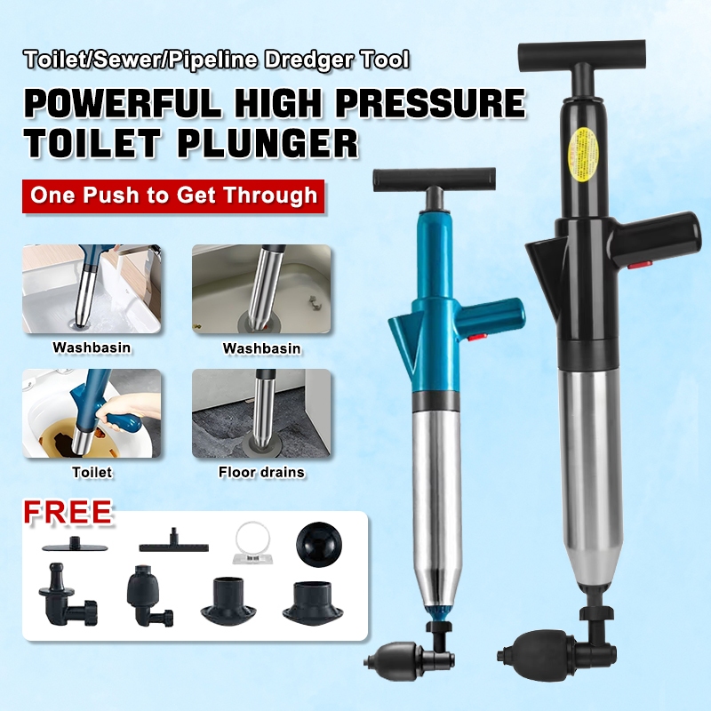 Toilet Plunger High Pressure Air Drain Pipe Dredge Toilet Pump Plunger ...