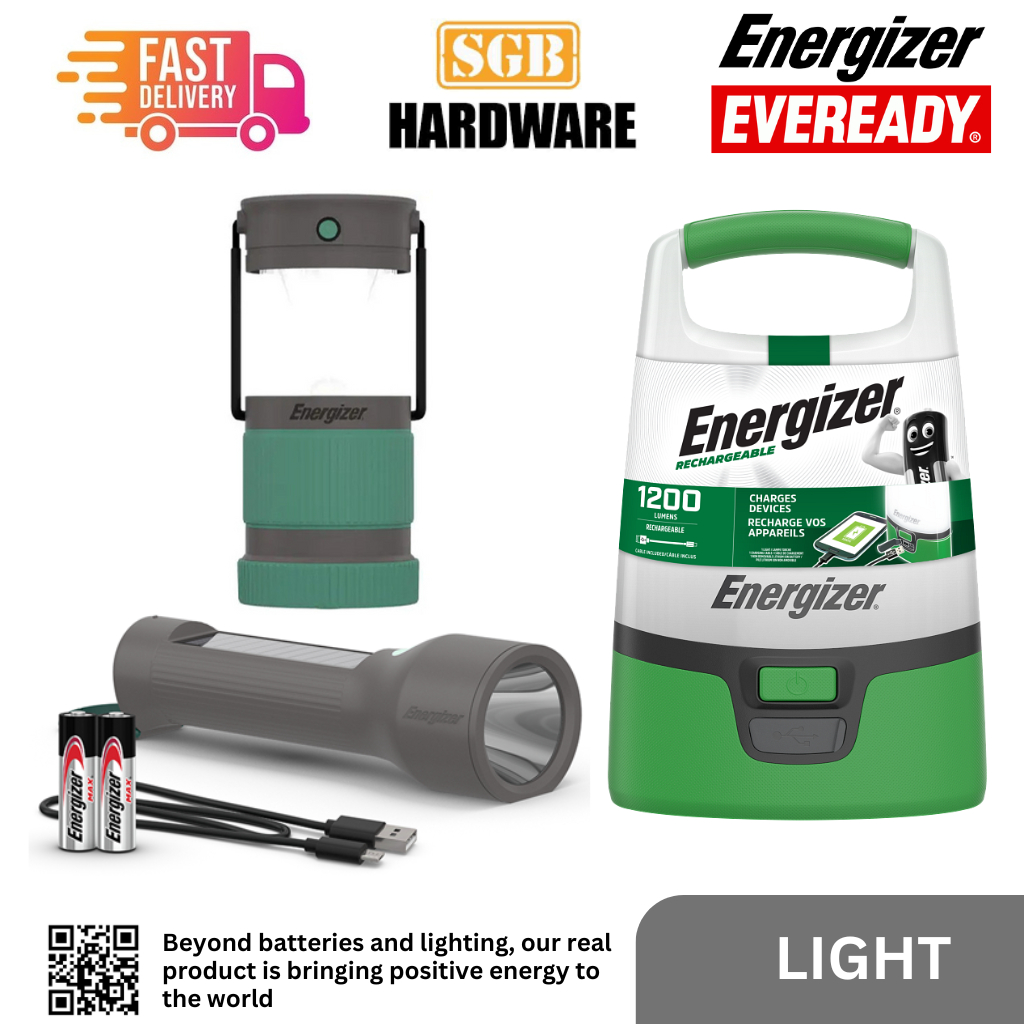 Energizer Hybrid Solar Flashlight | Hybrid Solar Lantern | Energizer Vision Rechargeable Lantern ...