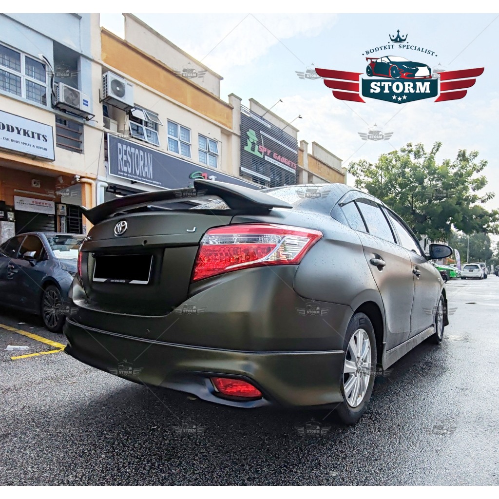 **TOYOTA VIOS 2014 - 2018 ( TRD V3 ) SPOILER - FRP | Shopee Malaysia