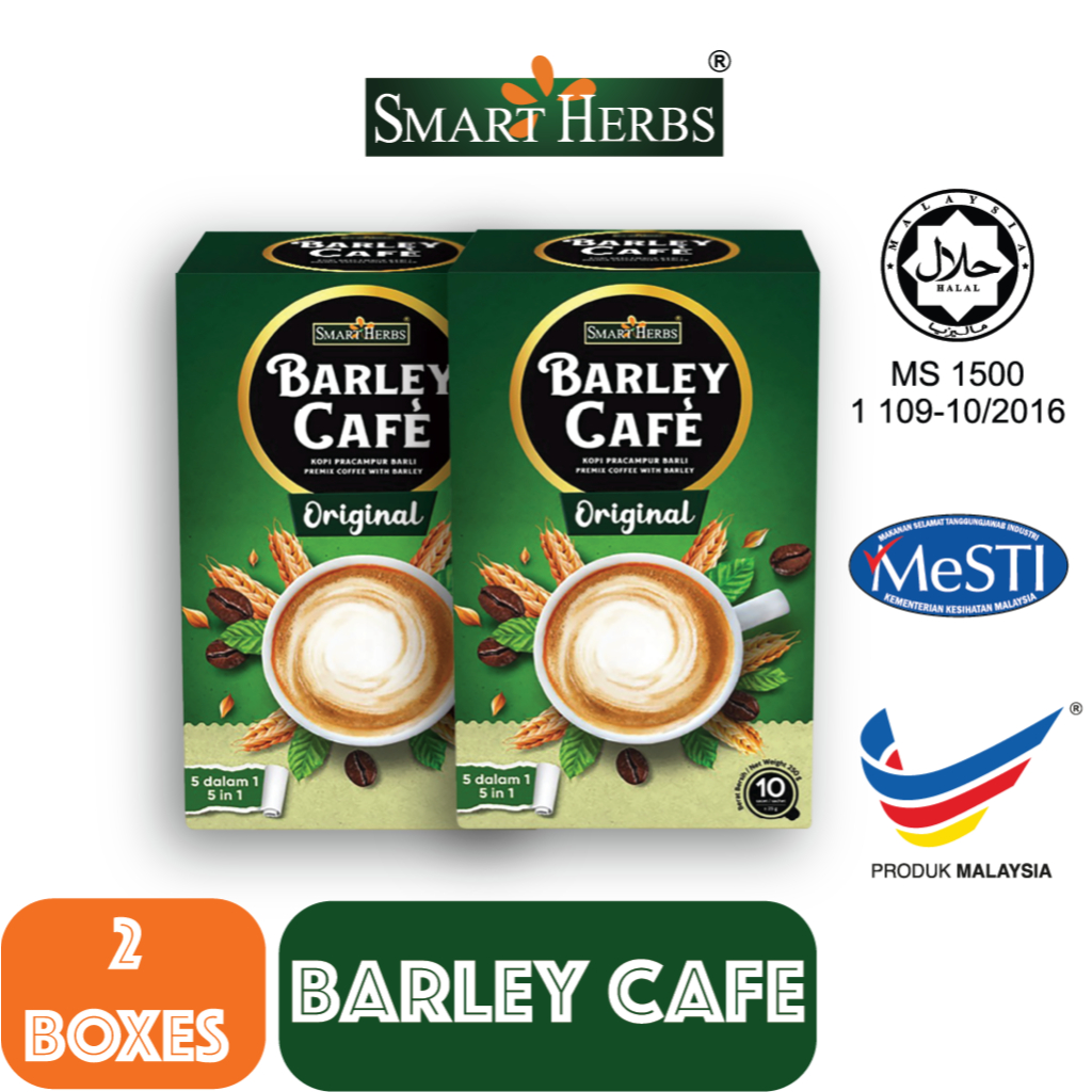 SMART HERBS BARLEY CAFE [KOPI PRACAMPUR BARLI][2 BOXES][25G X 10 ...