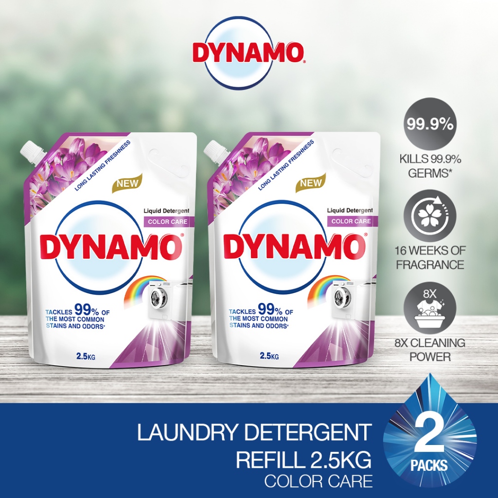 [TWIN PACK] DYNAMO Laundry Detergent Color Care 2.5kg Refill | Shopee ...