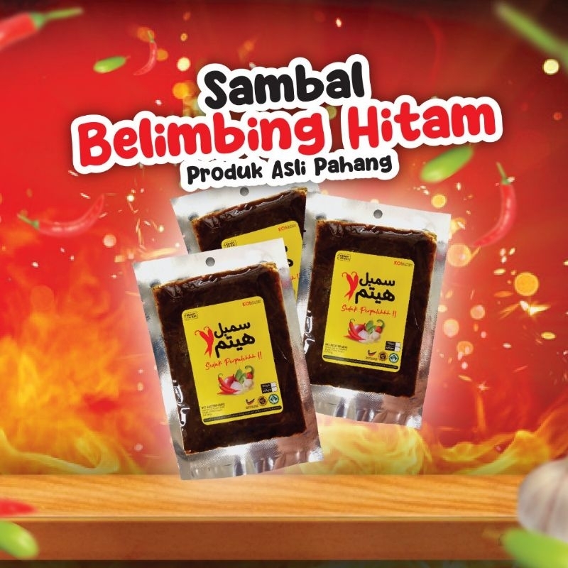 120gm Sambal Hitam Pahang Belimbing Extra (Travel Pack) | Shopee Malaysia
