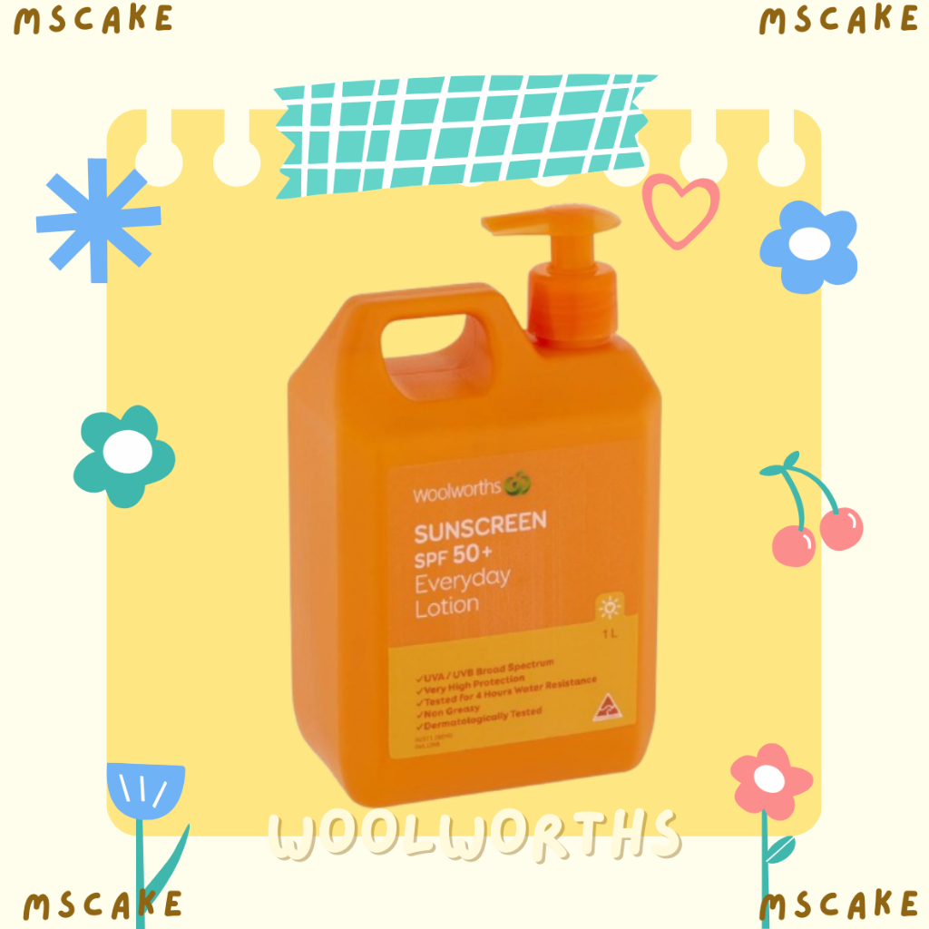 Woolworths Everyday Sunscreen Lotion SPF 50+ 100ml 1L | Shopee Malaysia