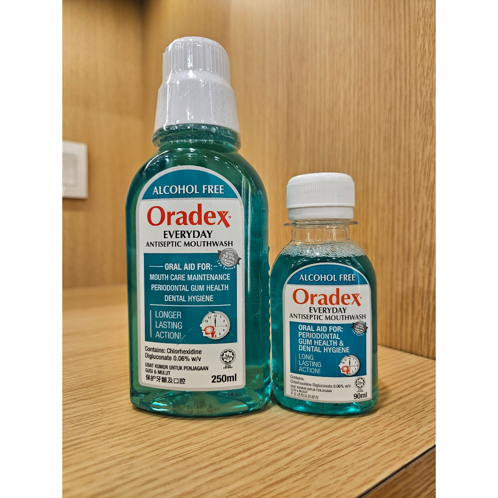 ORADEX EVERYDAY ANTISEPTIC MOUTHWASH 90/250ML | Shopee Malaysia