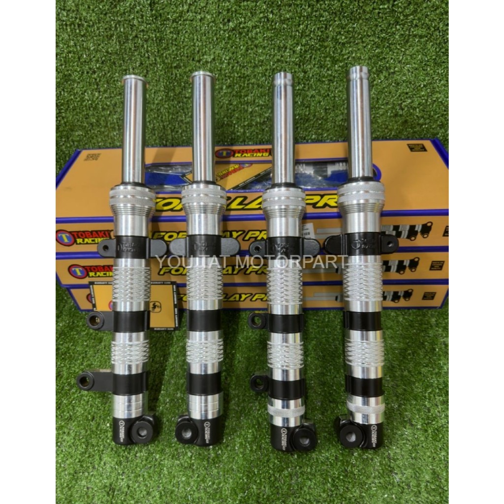 TOBAKI RACING Y15ZR LC135 4S 55D LC135 5S 55C RACING FORK LAY PRO LOWER 4CM CHROME FORK TUBE ...