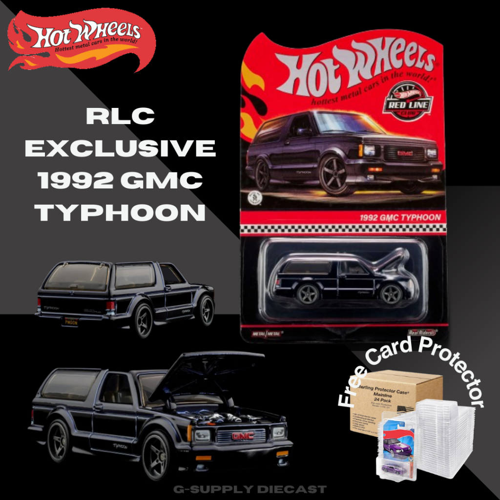 HOT WHEELS Collectors RLC Exclusive 1992 GMC Typhoon Red Line Club ...