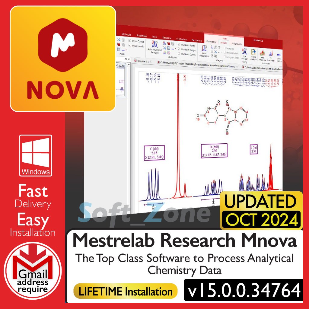 Mestrelab Research Mnova 15.0.0.34764 - Top Class Chemistry Data ...