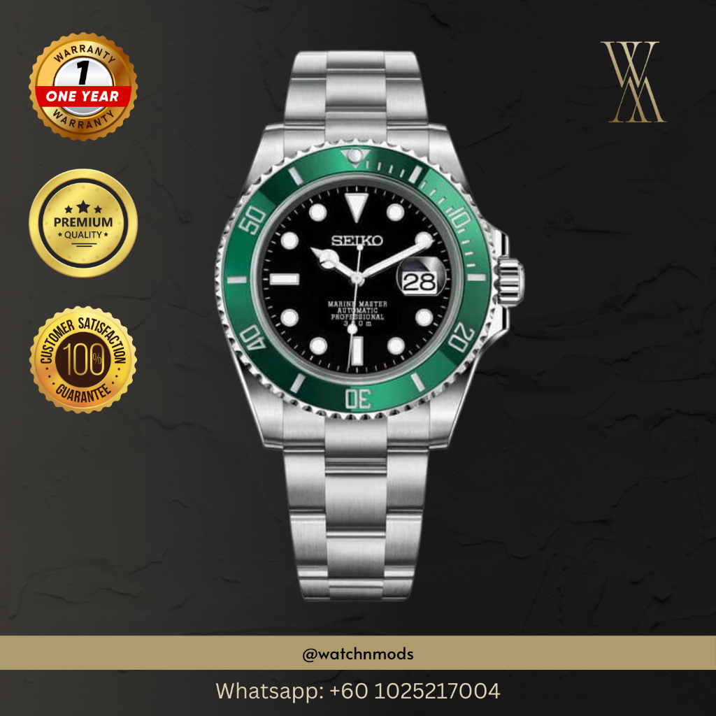 Seiko Mods NH35 Automatic Movement - Submariner Starbucks | Shopee Malaysia