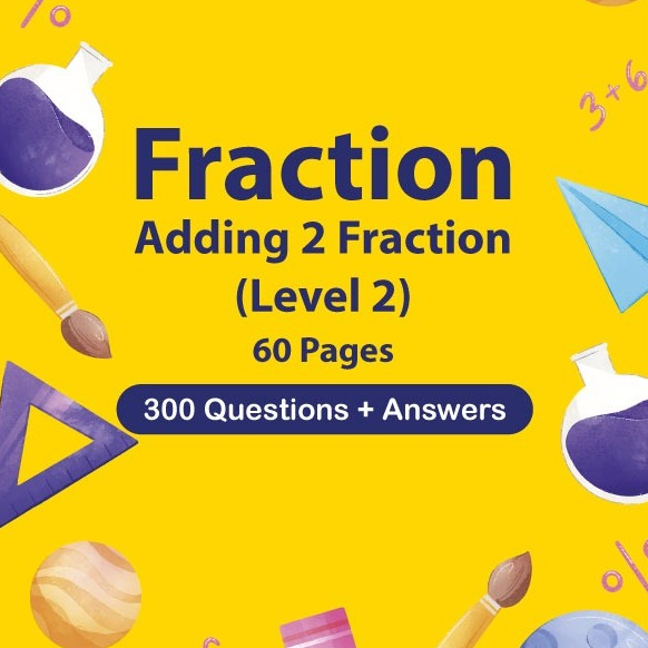 Igcse Math Fraction Adding 2 Fraction Level 2 300 Qa Igcse Maths 3600