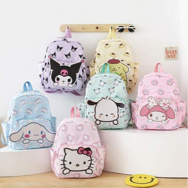 Sanrio Kindergarten School Bag primary Backpack Sekolah Budak Kuromi ...