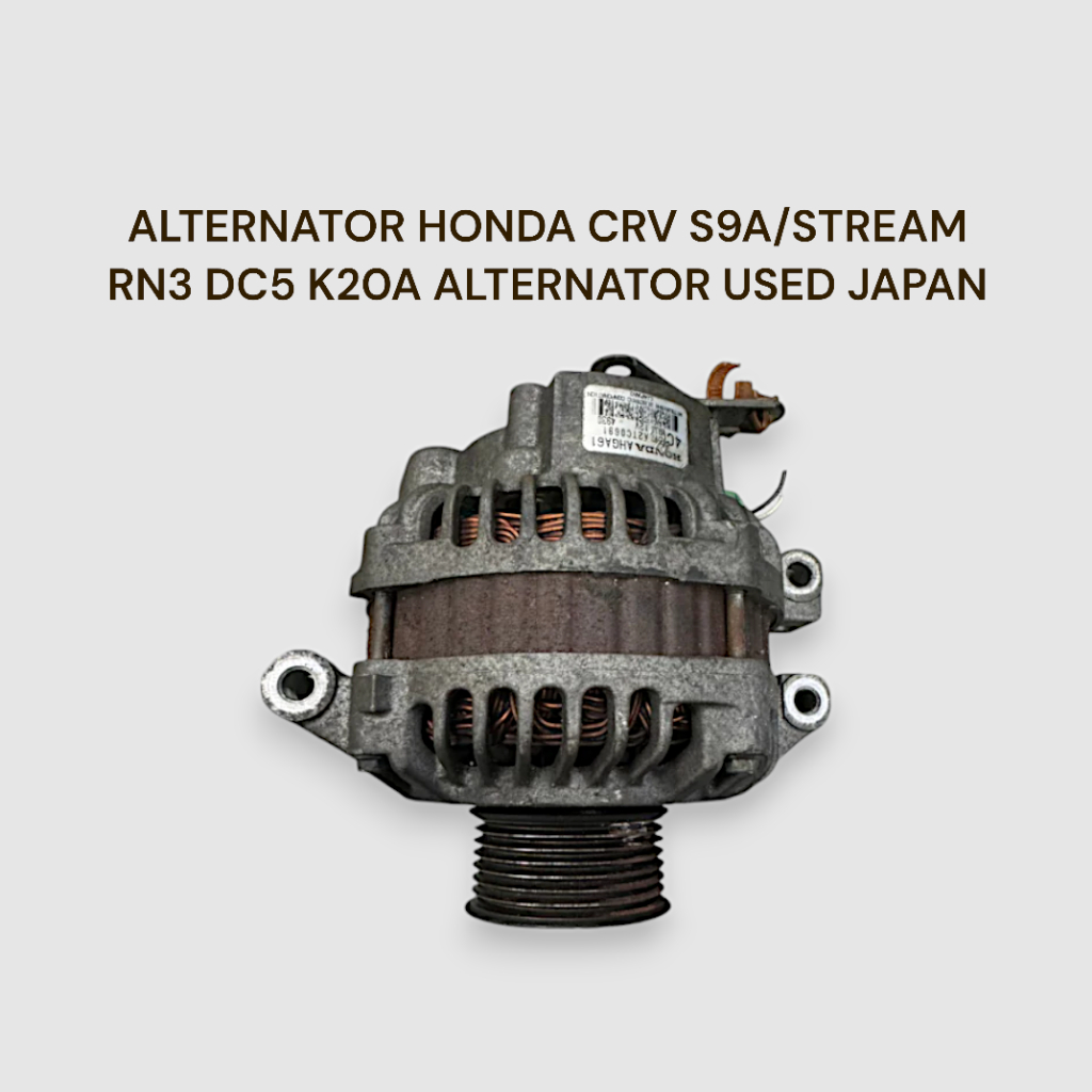 ALTERNATOR HONDA CRV S9A/STREAM RN3 DC5 K20A ALTERNATOR USED JAPAN ...