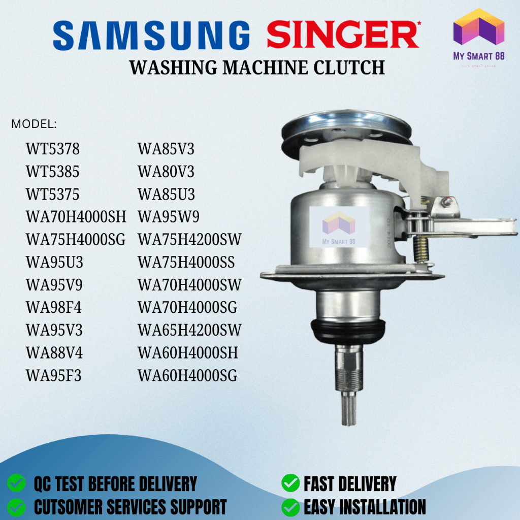 SAMSUNG & SINGER WASHING MACHINE CLUTCH MECHANISM GEAR BOX EW6223/S ...