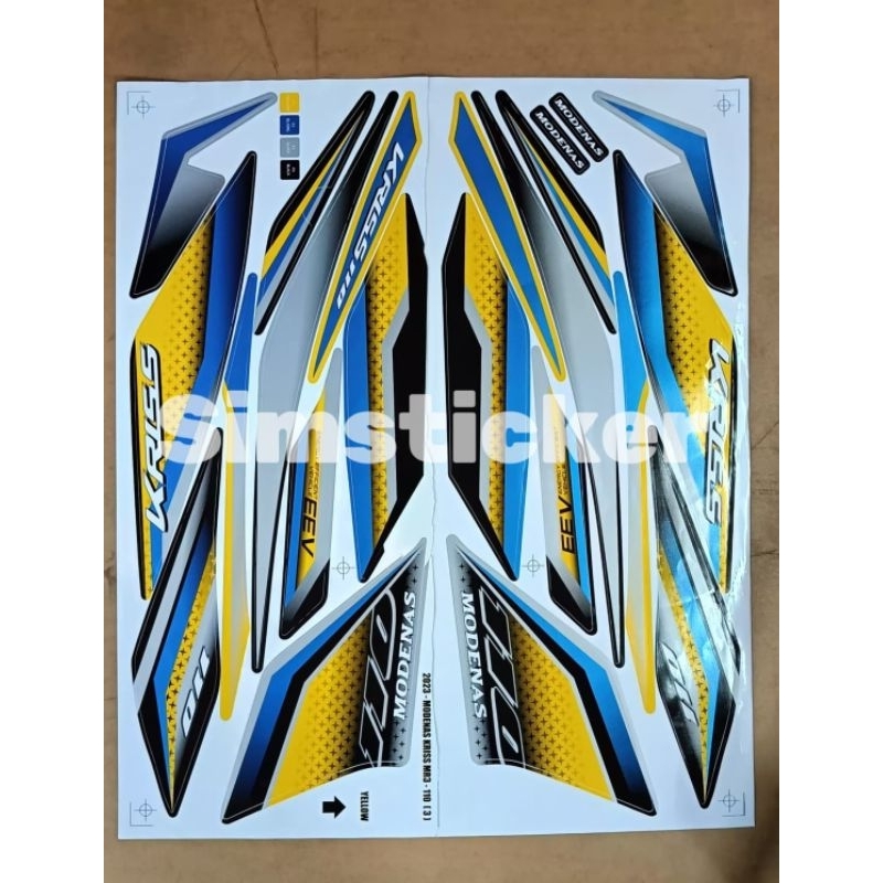 MODENAS KRISS MR3 110 (3) BODY STICKER | Shopee Malaysia