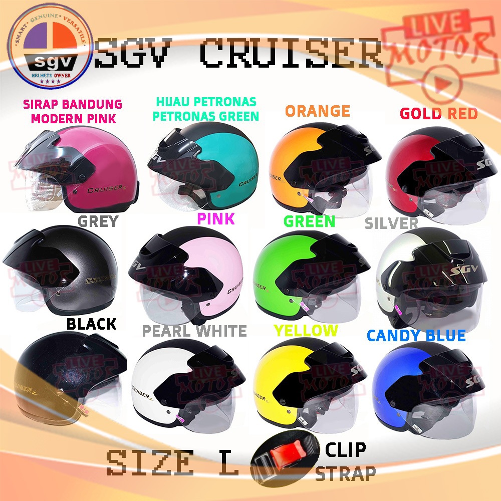 SGV Cruiser2/Matt Visorex Helmet (SIZE L 60CM) | Shopee Malaysia