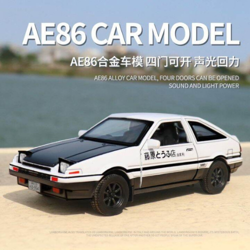 🔥Die Cast🔥 Initial D Toyota AE86 1/32 Simulation Diecast Metal Alloy ...