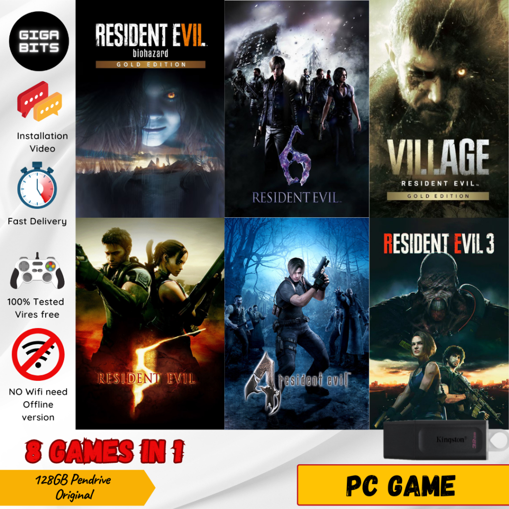 Resident Evil 7 ( Collection 2 3 4 5 6 7 8 ) Gold Edition PC GAME ...