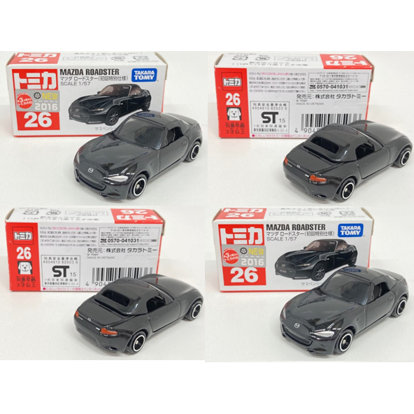 Tomica 26 Mazda Roadster (First Limited Color Black with 2016 Sticker ...