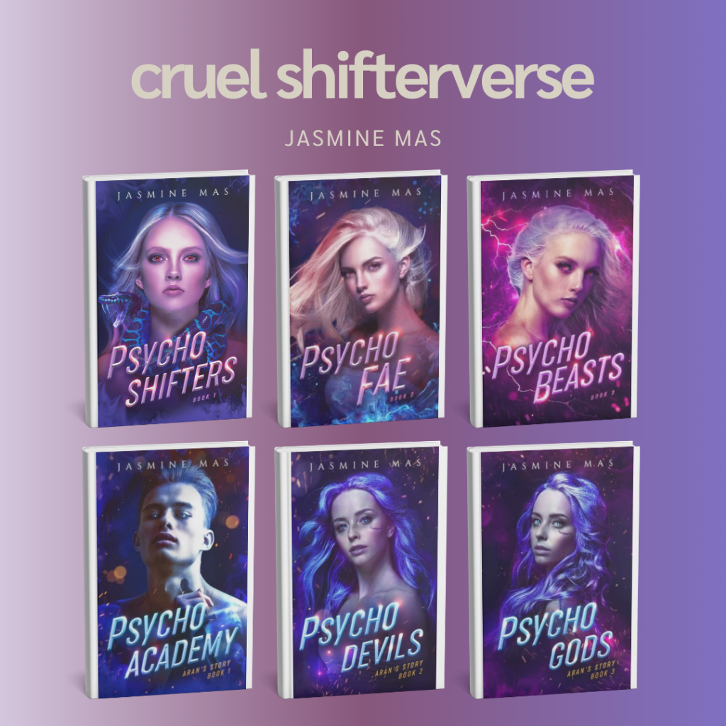 SET cruel shifterverse series by jasmine mas psycho shifters psycho fae ...