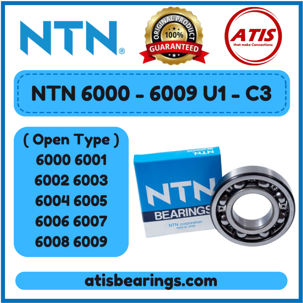 NTN ( Open Type ) 6000 6001 6002 6003 6004 6005 6006 6007 6008 6009 ( 100% ORIGINAL ) Deep ...